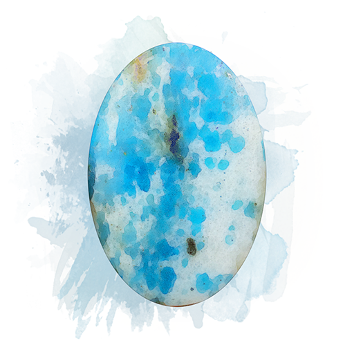 Azurite in Quartz – The Citrine Circle