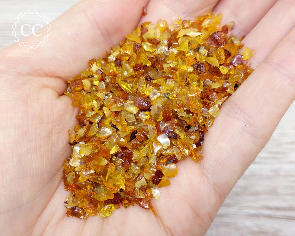 Baltic Amber Crystal Chips 20g – The Citrine Circle