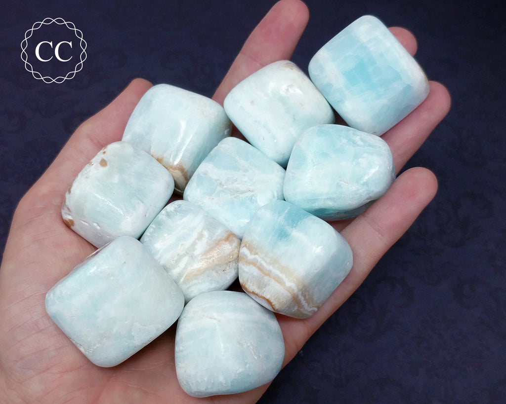 Caribbean Calcite Tumbled Crystal – The Citrine Circle