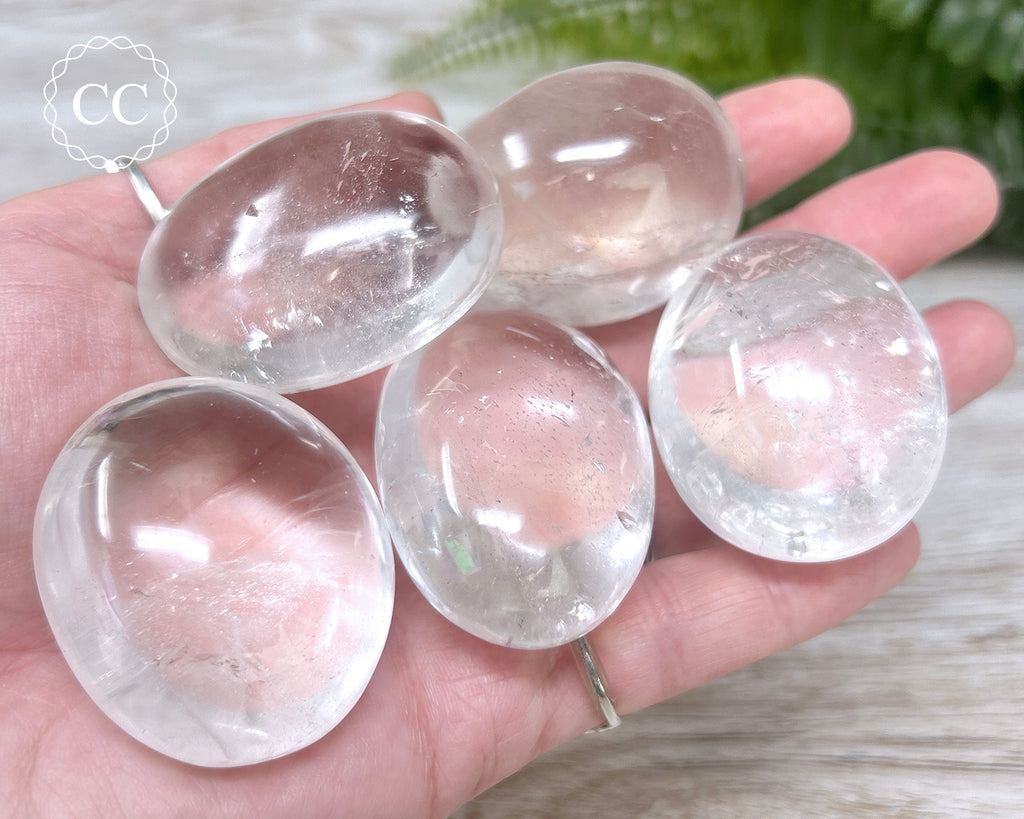 Clear Quartz Chunky Palm Stone – The Citrine Circle
