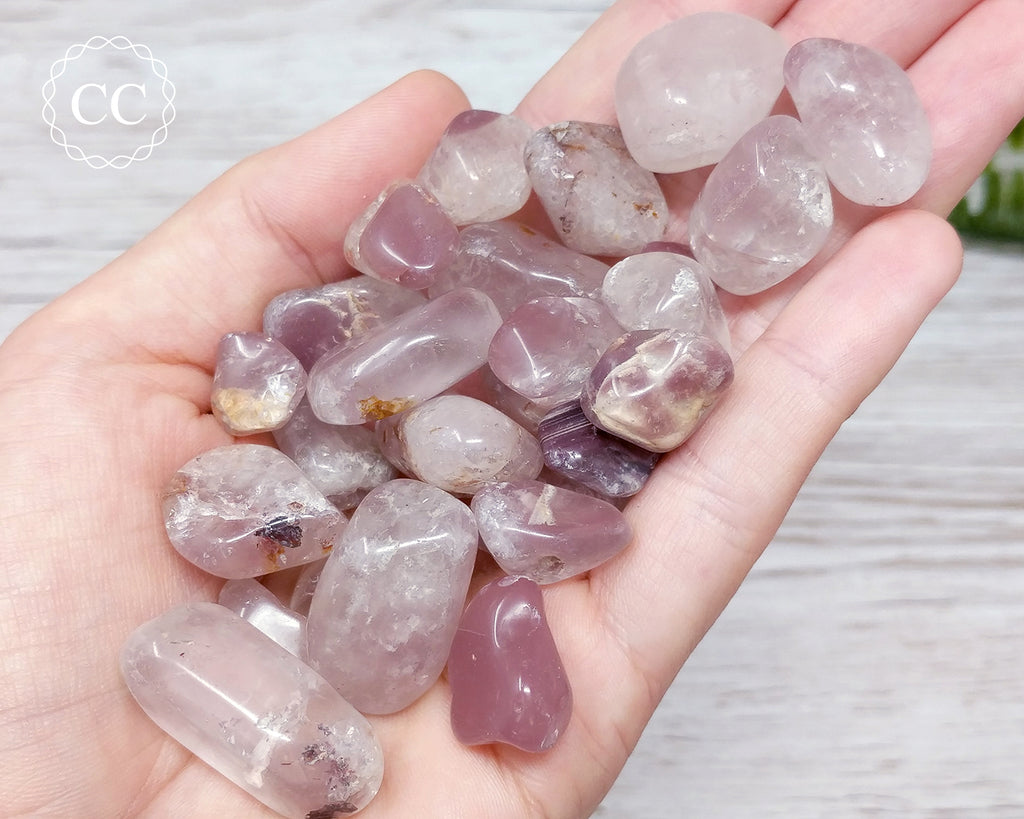 Pink Phantom Quartz Tumbled Crystal – The Citrine Circle