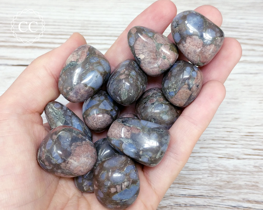 Llanite | Que Sera Tumbled Crystal – The Citrine Circle