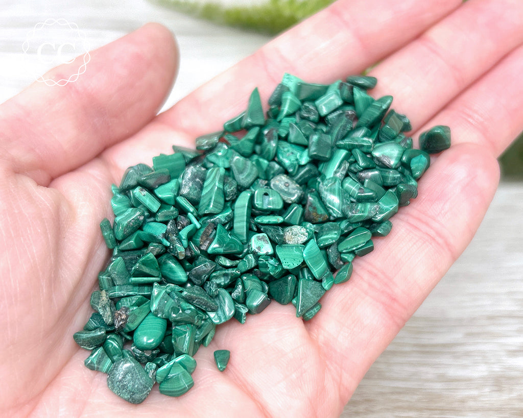 Malachite Crystal Chips 50g – The Citrine Circle