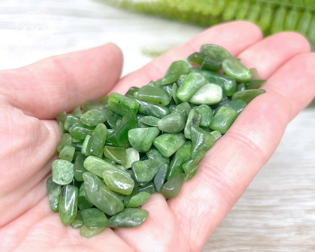 Nephrite Jade Crystal Chips 50g – The Citrine Circle