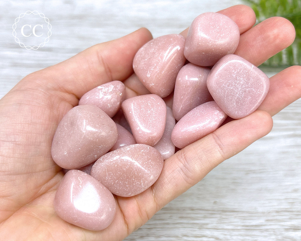 Pink Talc Tumbled Crystal – The Citrine Circle